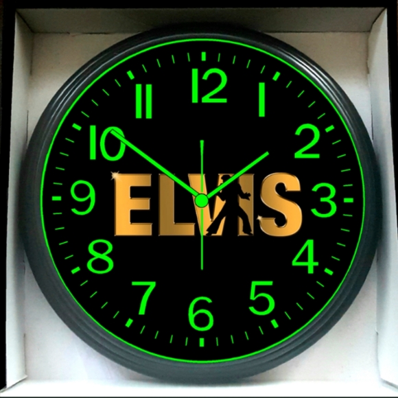 Wall Decor | Elvis Glow In The Dark Wall Clock New | Poshmark